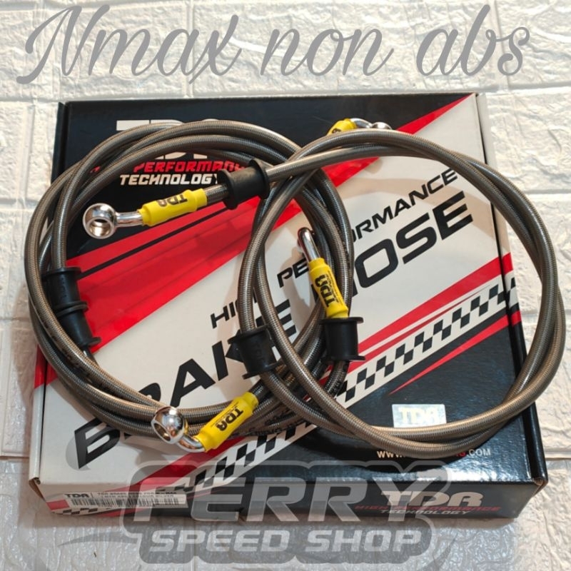 Jual Selang rem set depan dan belakang Nmax non abs TDR racing original / Selang rem Tdr Nmax ...