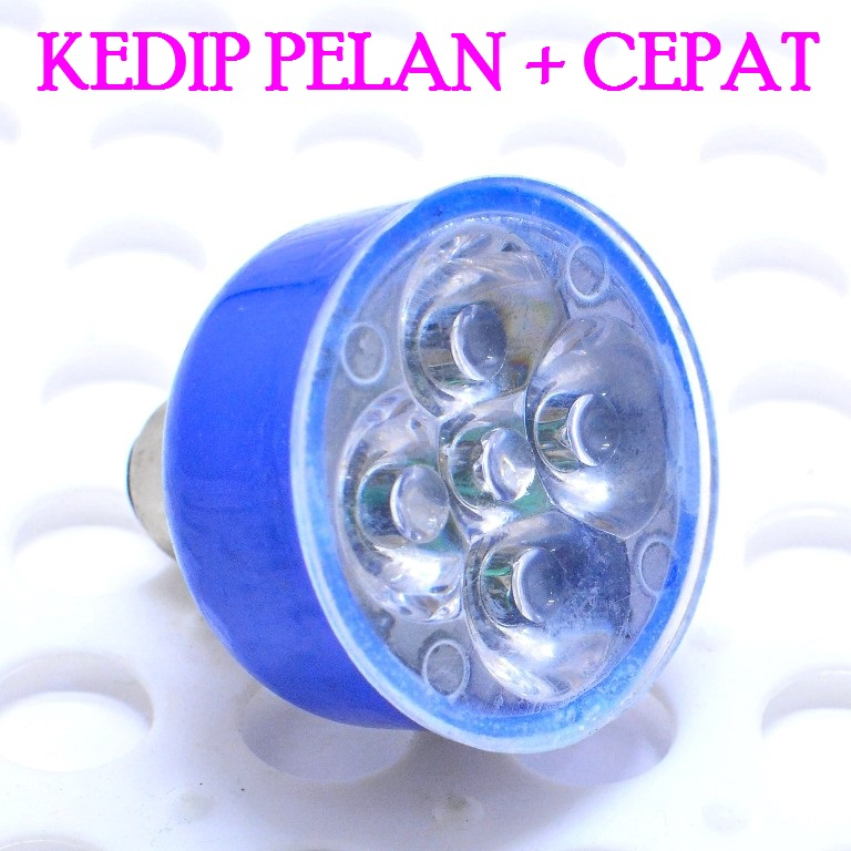 Jual TERMURAH DI SHOPEE LED REM 5 MATA 2 MODE STROBO PELAN CEPAT KEDIP ...