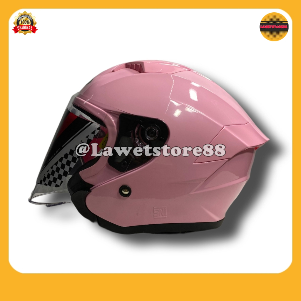 Jual Helmets Sepeda Motor Half Face Gift Sargon Solid Polos Original ...