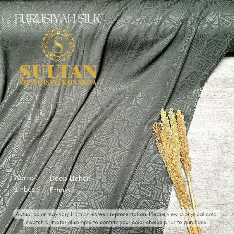 Jual 50 Cm Furusiyah Silk Embos Ethnic 7 Varian Warna Sultan Original ...
