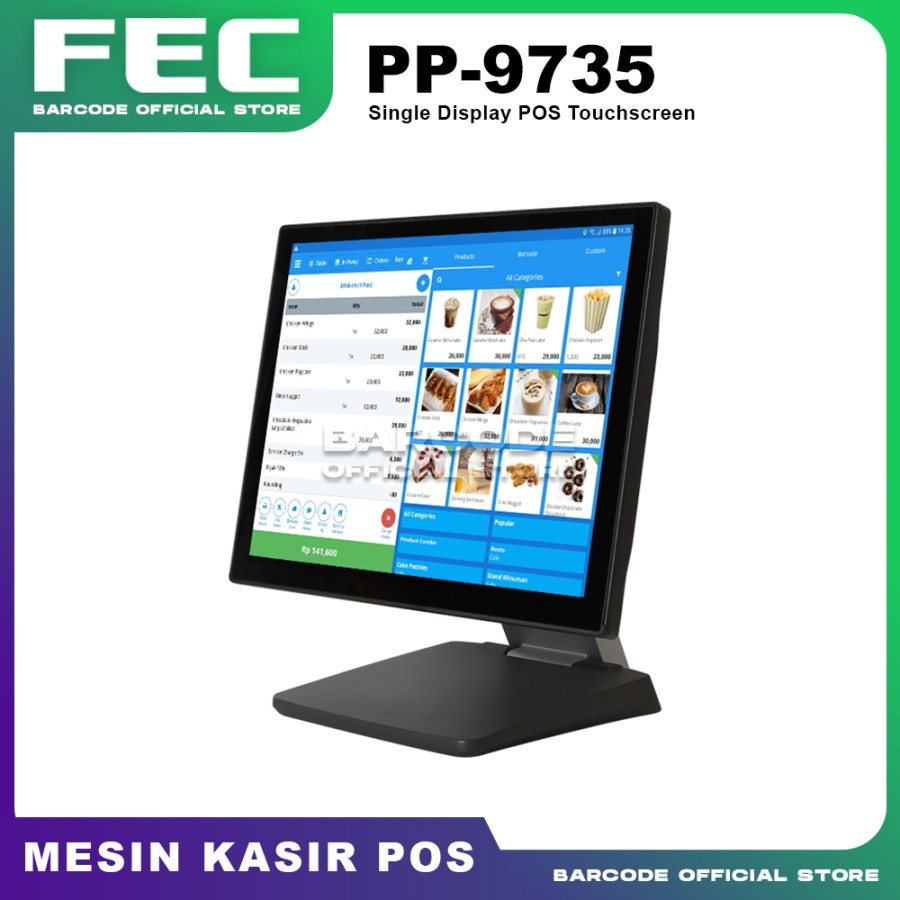 Jual Mesin Kasir Windows FEC PP-9735 4/128GB USB RJ11 Siap Pakai | Shopee Indonesia