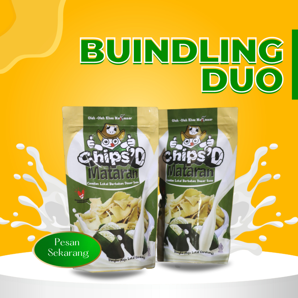 Jual PAKET BUINDLING DUO CHIPS'D ORIGINAL (KERIPIK DANGKE) | Shopee ...