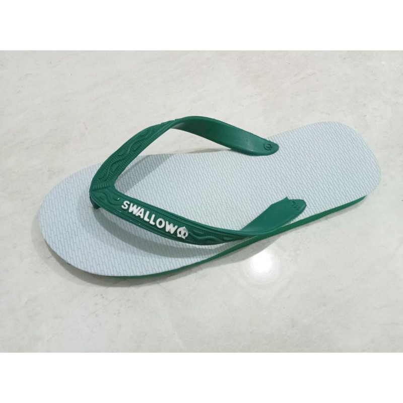 Jual Sandal Jepit Swallow Classic Biru dan Hijau size 10 10,5 11 11,5 ...