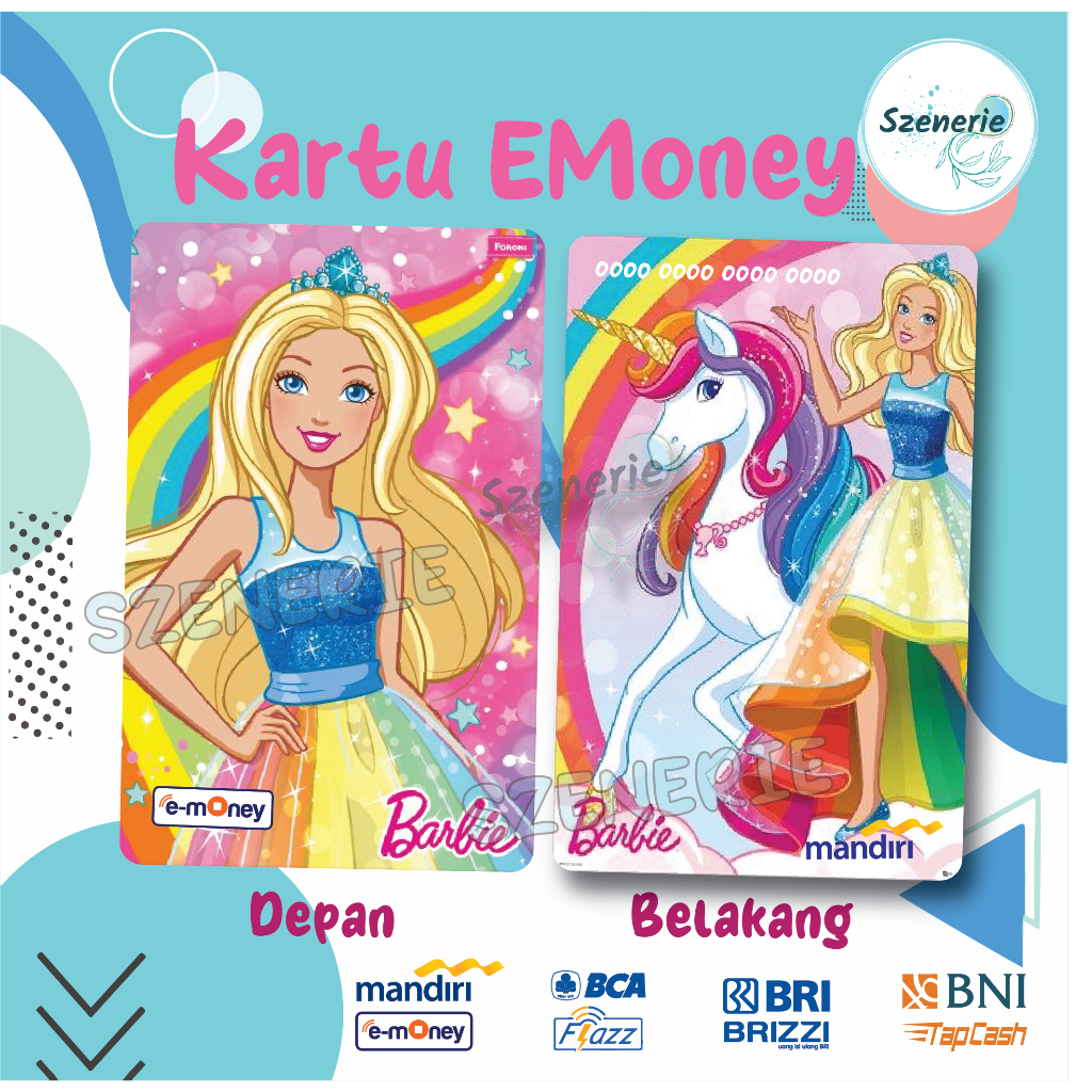Jual Emoney Barbie Girl Cute Flazz gen 2 Kartu E-money Mandiri BCA ...