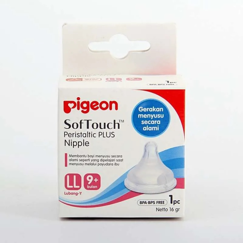 Jual PIGEON Dot SofTouch Peristaltic Plus Nipple untuk Botol Wide Neck (1 Pc) | Shopee Indonesia
