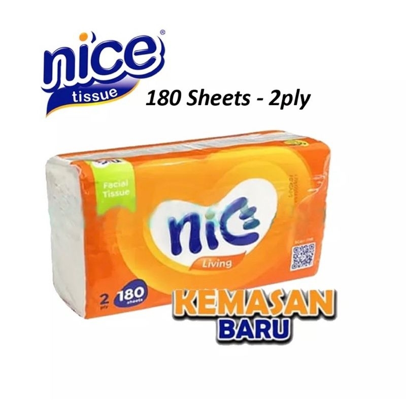 Jual Tissue Nice 180 Lembar 2ply Tissue Untuk Wajah Nice Facial ...