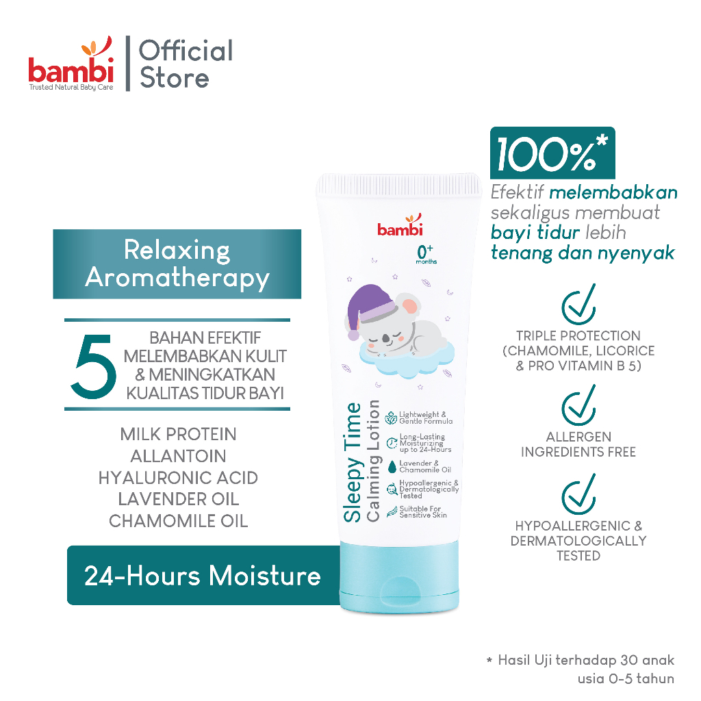 Jual BAMBI SLEEPY TIME RELAXING COLOGNE / CALMING LOTION / CALMING RUB ...