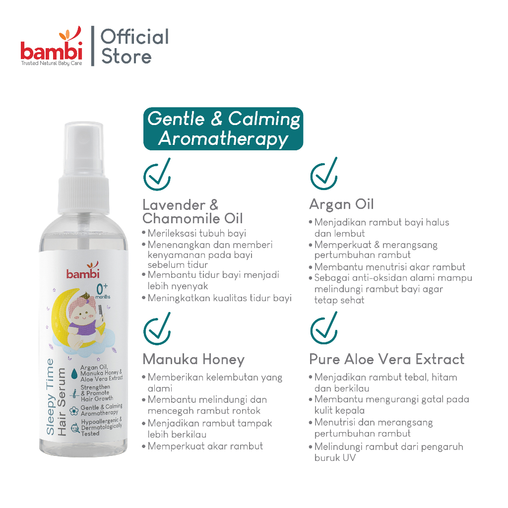 Jual BAMBI SLEEPY TIME RELAXING COLOGNE / CALMING LOTION / CALMING RUB ...