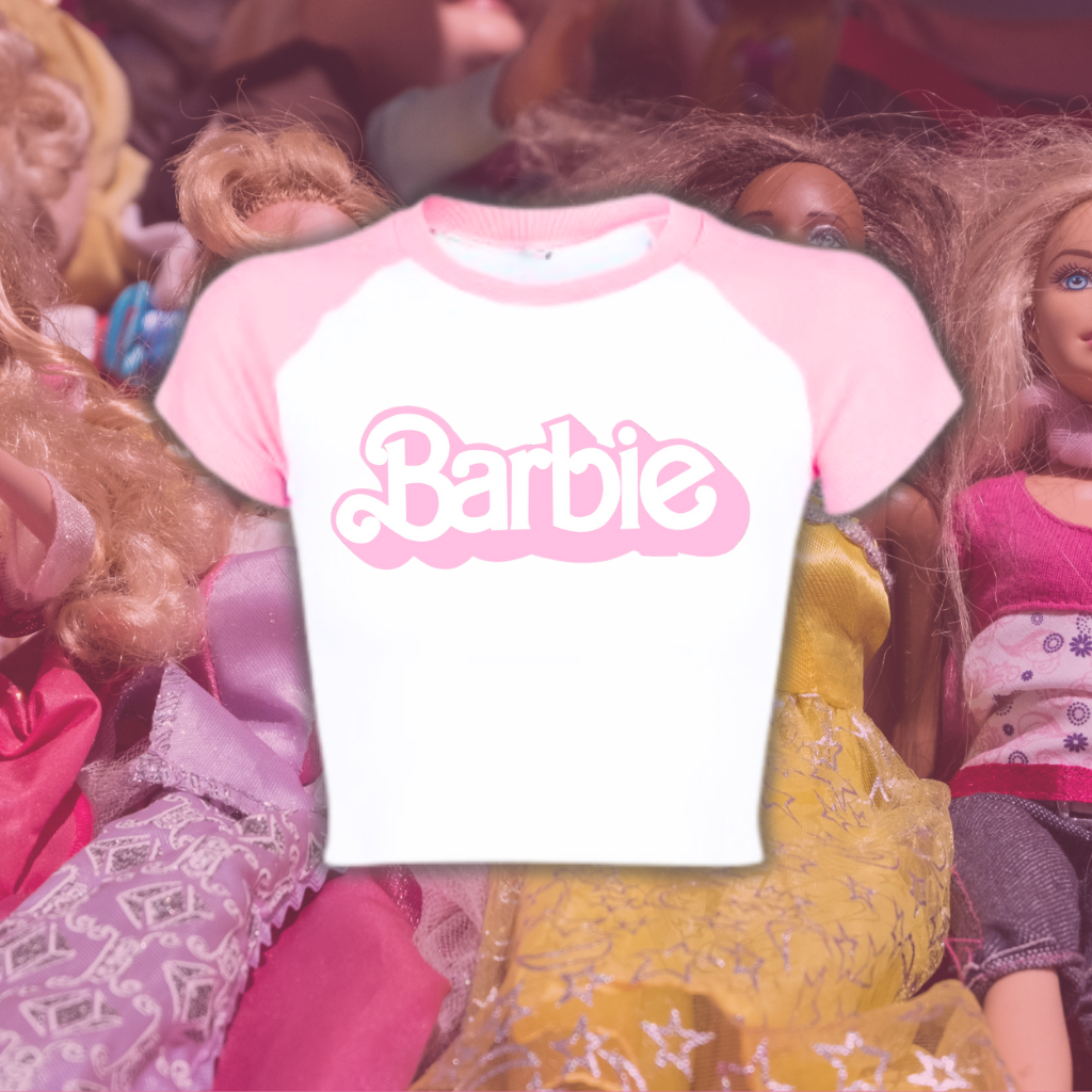 Jual READY STOCK - BARBIE PINK TONE BABY TEE - CROP TOP - BACA ...