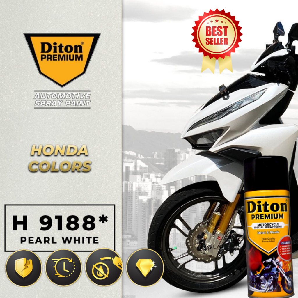 Jual Cat semprot pylox / pilok Diton Premium 400CC (9188) Mutiara putih | Shopee Indonesia