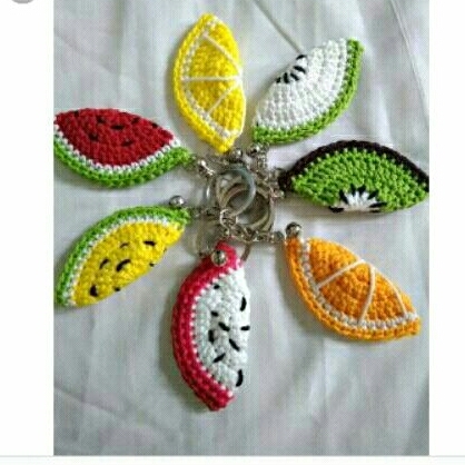 Jual gantungan kunci rajut bentuk buah | Shopee Indonesia