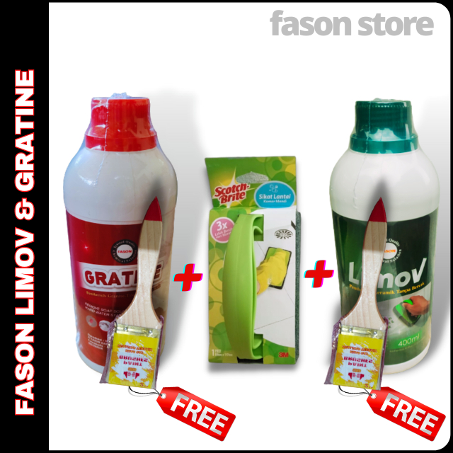 Jual Pembersih Keramik Fason Limov Dan Gratine Paket 400ml Bundel Sikat ... Jual Pembersih Keramik Fason Limov Dan Gratine Paket 400ml Bundel Sikat ...