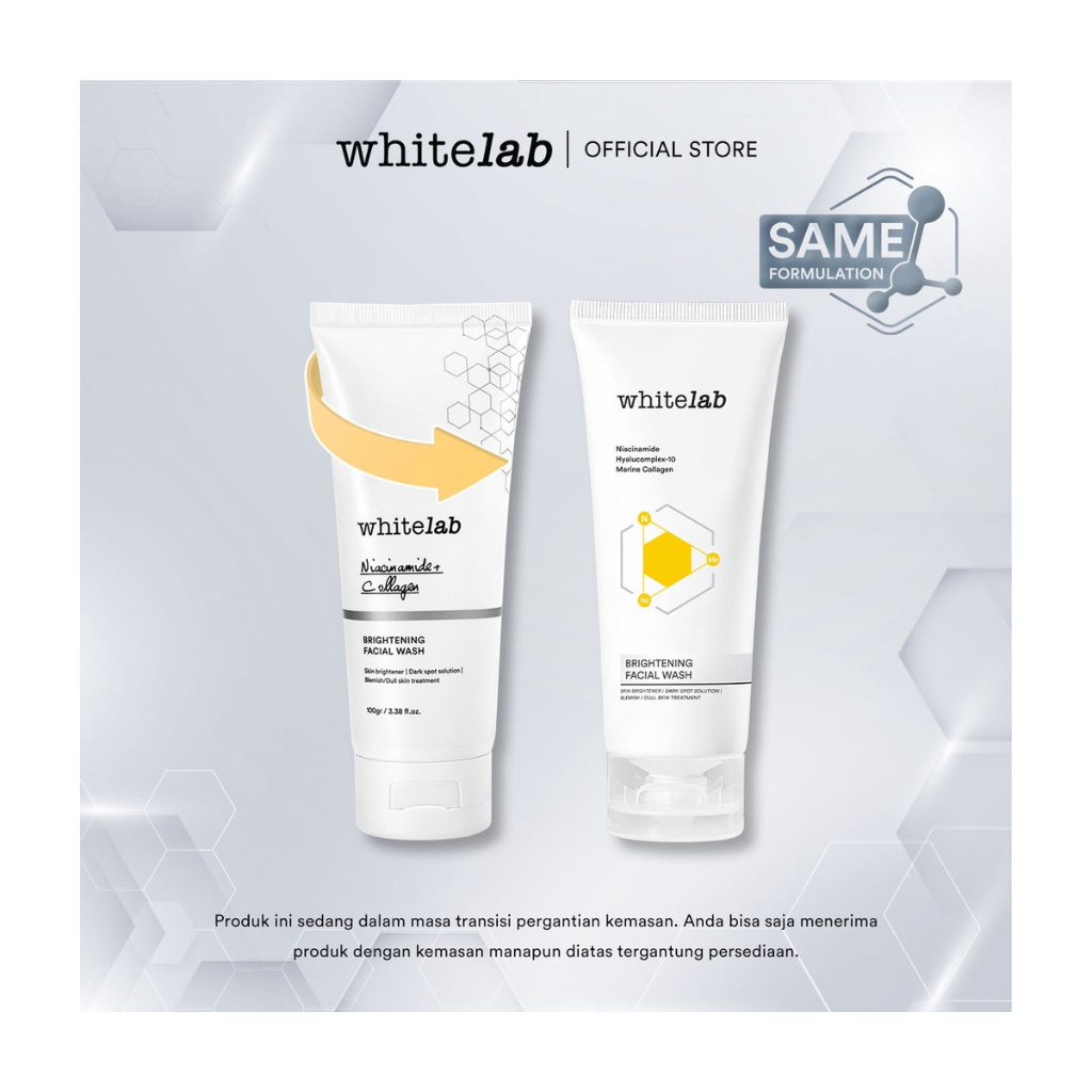 Jual WHITELAB NIACINAMIDE + COLLAGEN BRIGHTENING FACIAL WASH | Shopee ...
