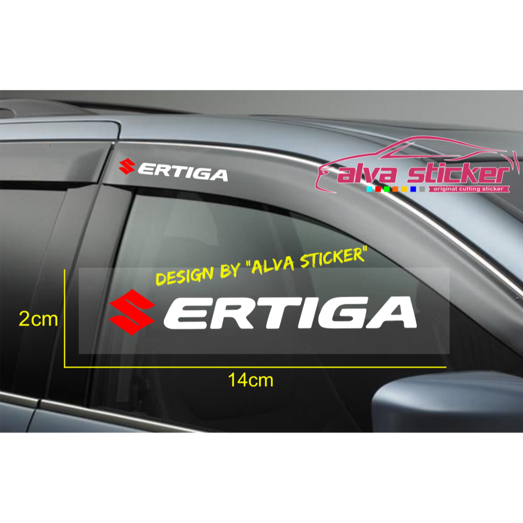 Jual 2 buah sticker ertiga stiker talang air mobil suzuki ertiga gl gx ...