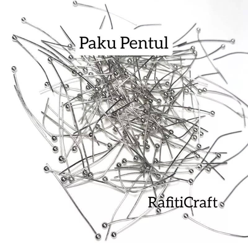 Jual 100pcs Paku Pentul Silver Gold 3cm 2,5cm|| RafitiCraft | Shopee ...