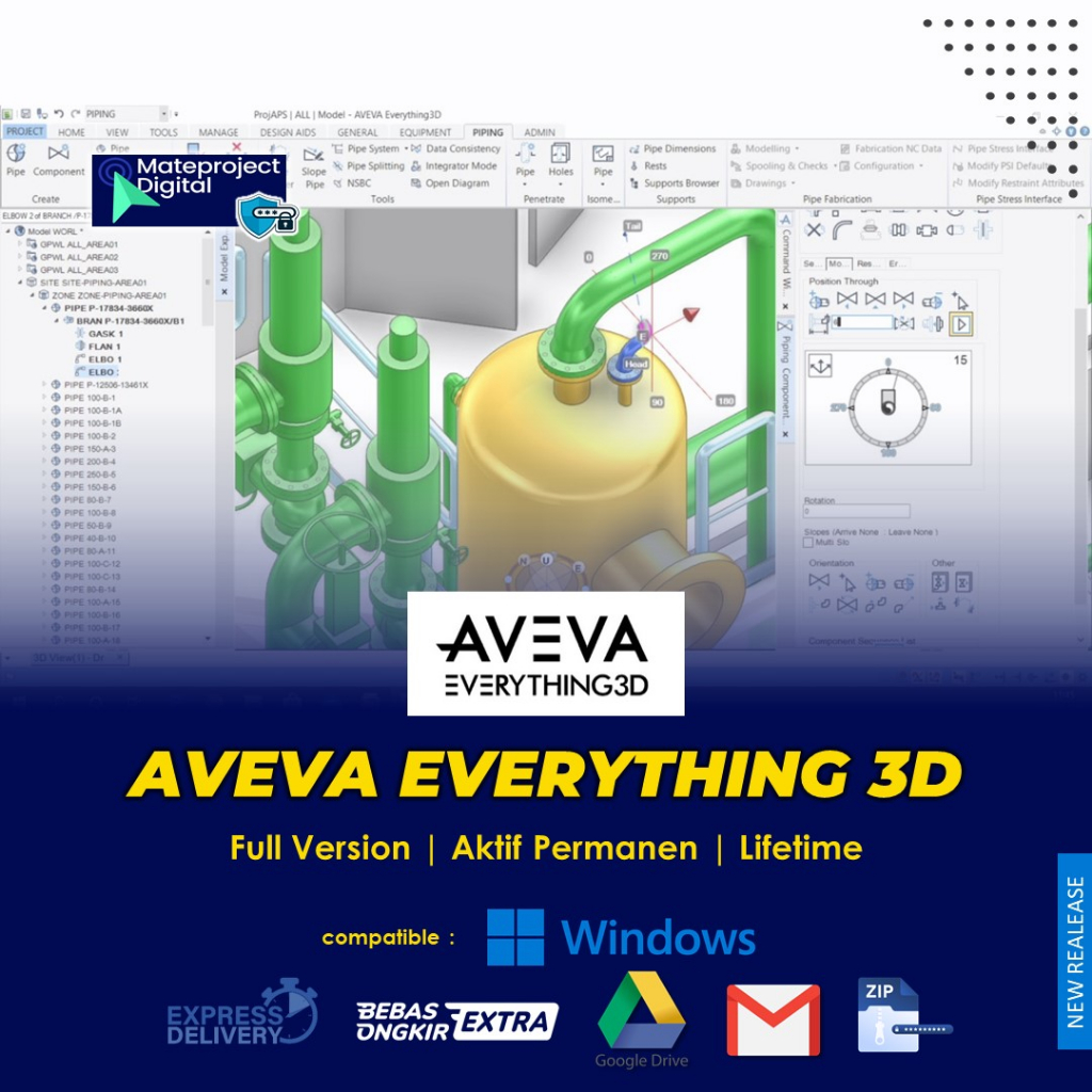 Jual AVEVA Everything 3D Full Version AVEVA E3D Software Plant Design | Shopee Indonesia
