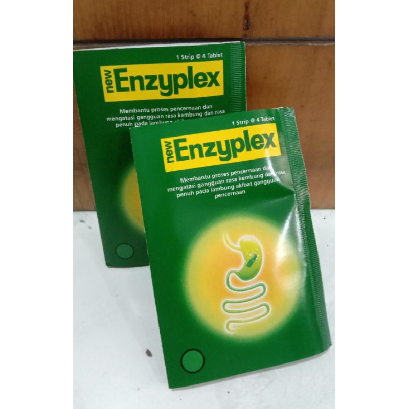 Jual New Enzyplex strip isi 4Tablet/Mengatasi Kembung/Melancarkan ...