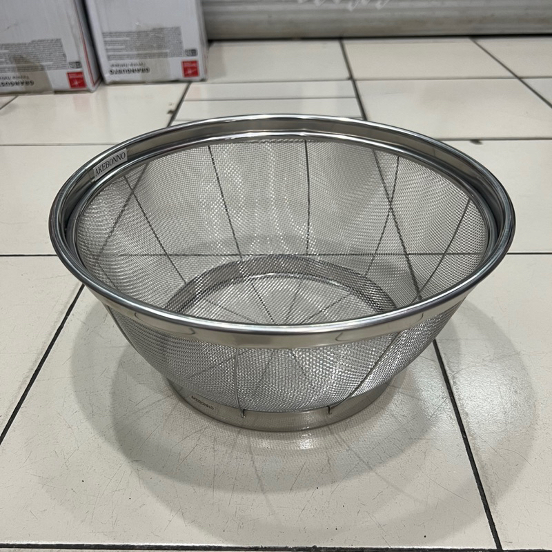 Jual keranjang saringan bakul stainless premium tebal besar strainer ...