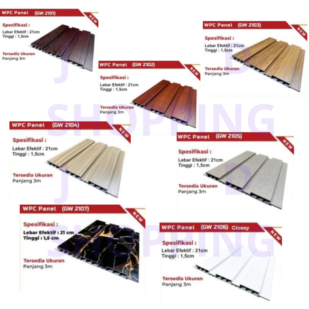 Jual WPC Wall Panel Dinding GW21 | Shopee Indonesia