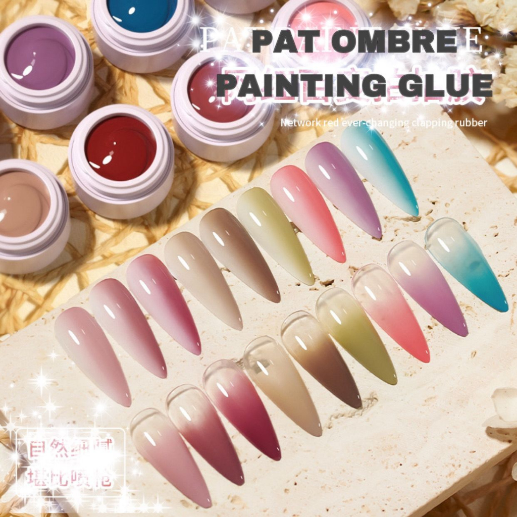 Jual PAT OMBRE COLOR PAINTING GLUE GRADIENT OMBRE NAILS / GEL WARNA ...