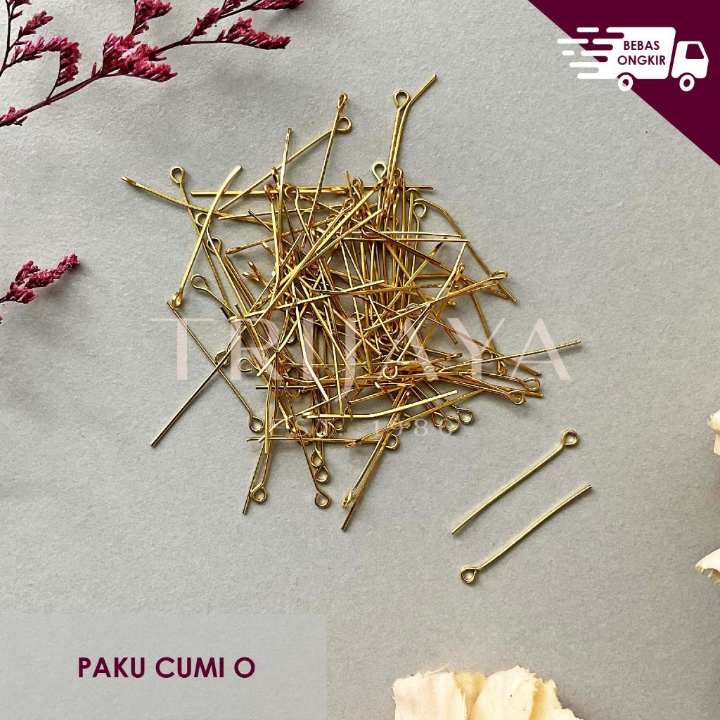 Jual Trijaya Eyepin Paku 9 Paku O Paku Manik Mote Paku Cumi Gold (Per ...