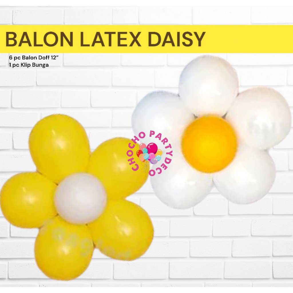 Jual Balon BUNGA DAISY / Balon Latex Daisy Flower | Shopee Indonesia