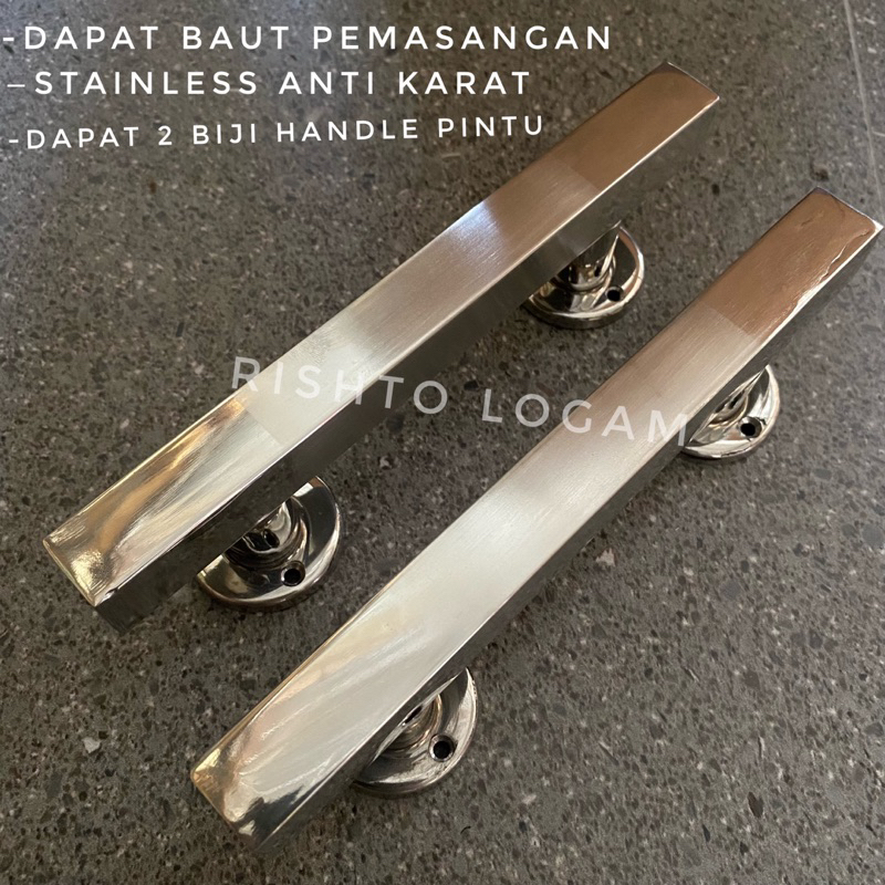 Jual Handle pintu murah / gagang pintu / pegangan pintu stainless 20cm ...