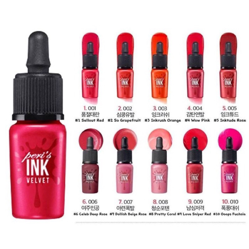 Jual PERIPERA PERI'S INK VELVET PERIPERA PERIS INK VELVET LIPTINT LIP ...