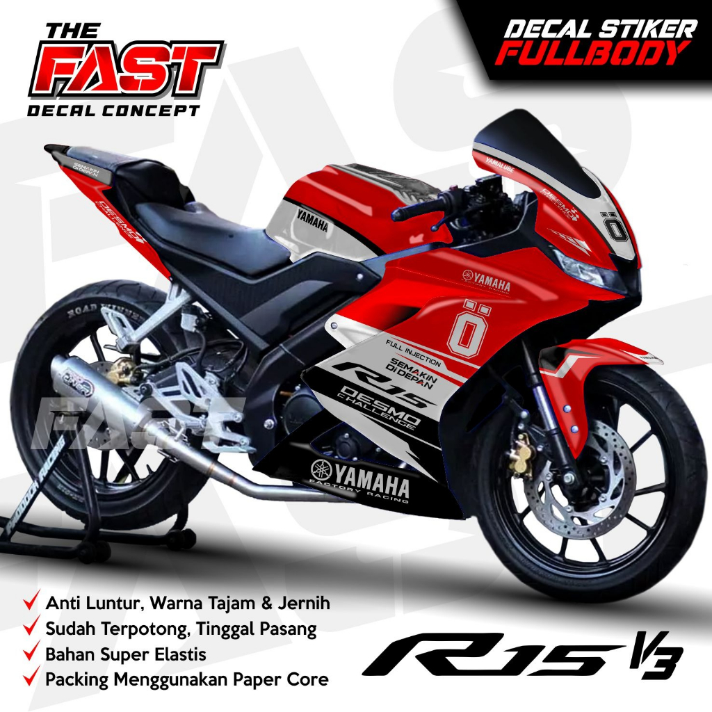 Jual BISA COD_Decal R15 V3 Full Body Stiker R15 V3 Full Body Dekal R15 ...