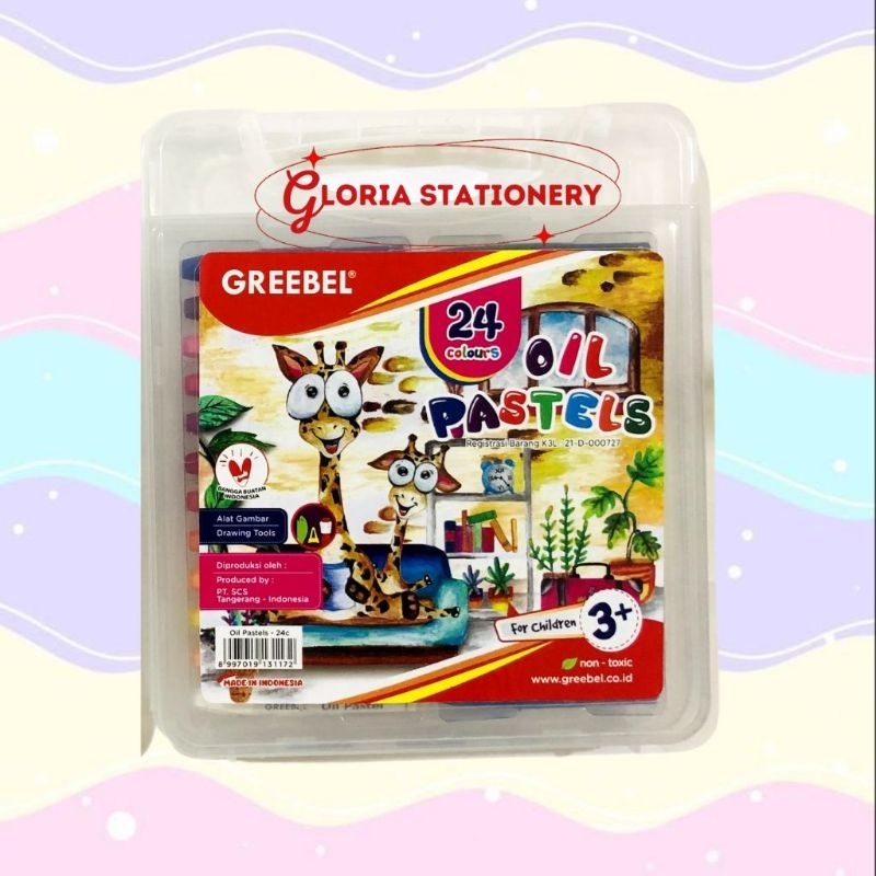 Jual Greebel crayon oil pastel 24 colour/ Crayon 24 warna Greebel ...