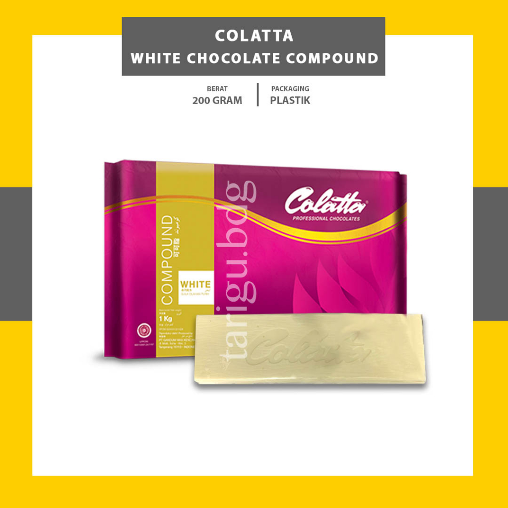 Jual COLATTA DARK CHOCOLATE COMPOUND - COLLATA DARK COKLAT BATANG ...