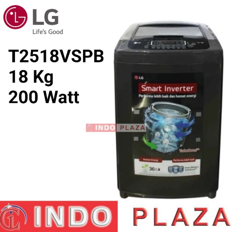 Jual MESIN CUCI LG 1 TABUNG TOP LOADING 18 Kg / 18Kg T2518VSPB | Shopee Indonesia