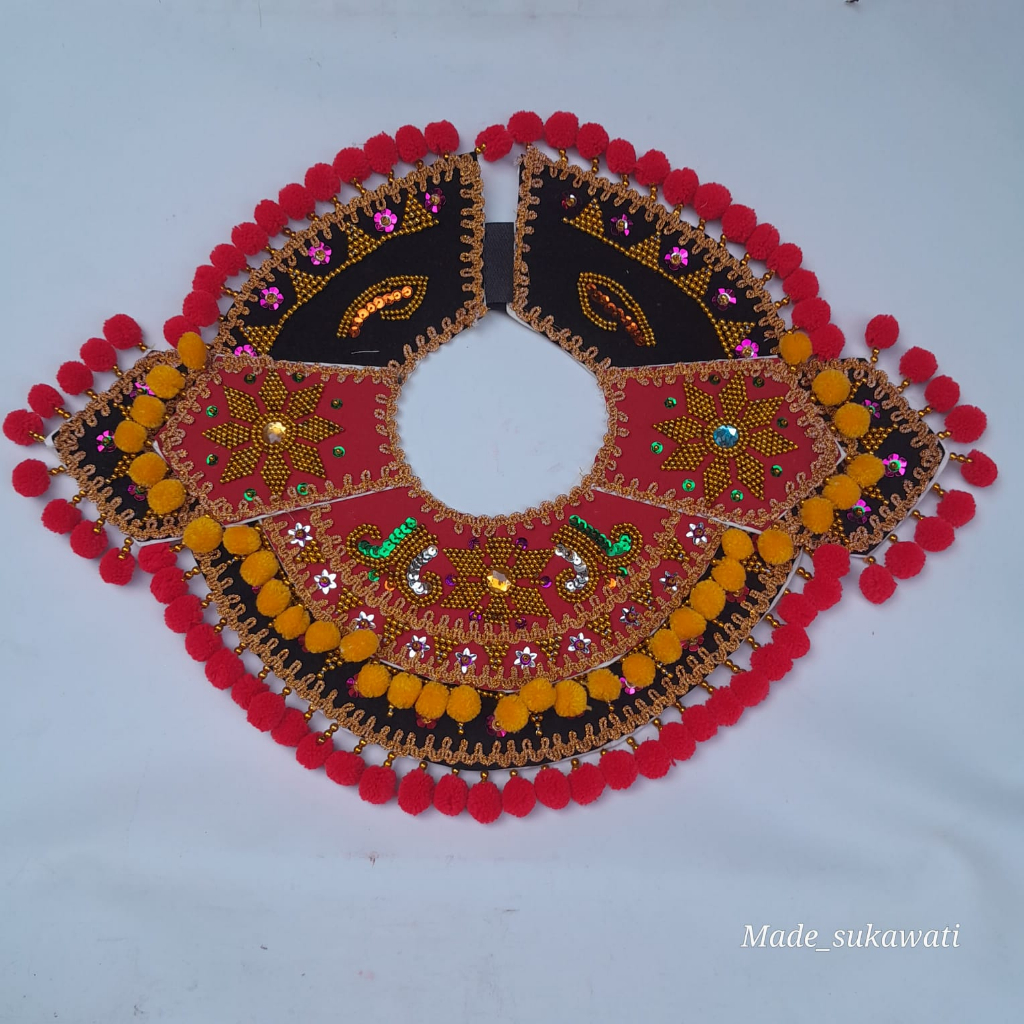 Jual Badong kain mote manik Mute Hiasan Leher Tari Topeng Khas adat ...