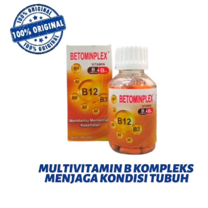 Jual BETOMINPLEX VITAMIN B COMPLEX + VITAMIN B12 MEMELIHARA KESEHATAN ...