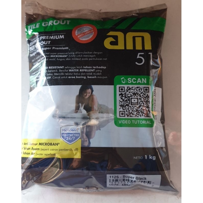 Jual Semen nat premium keramik/granite AM 51 warna hitam | Shopee Indonesia