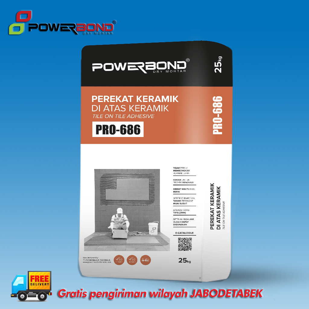 Jual SEMEN POWERBOND PRO-686 (PEREKAT KERAMIK DI ATAS KERAMIK) HARGA ...