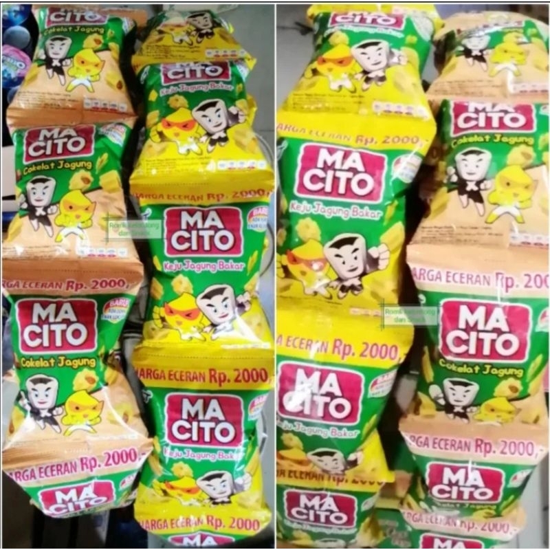 Jual Macito Snack Renceng Coklat + Jagung / Keju Jagung Bakar isi 10Pcs ...