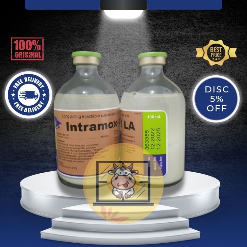 Jual INTRAMOX - 150 LA 100 ML KANDUNGAN AMOXYCILIN 150 MG | Shopee ...