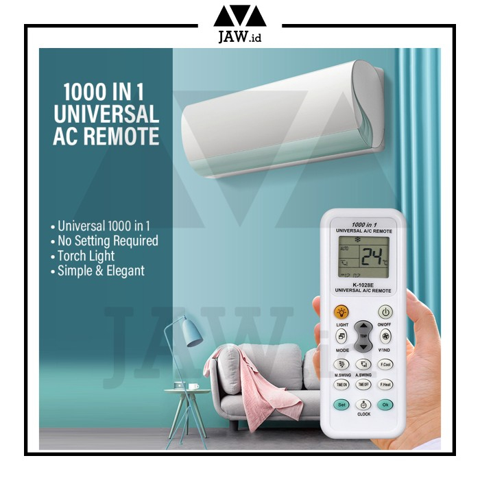 Jual Remote AC UNIVERSAL K-1028E / multi remote ac, AC remote K-1028E ...