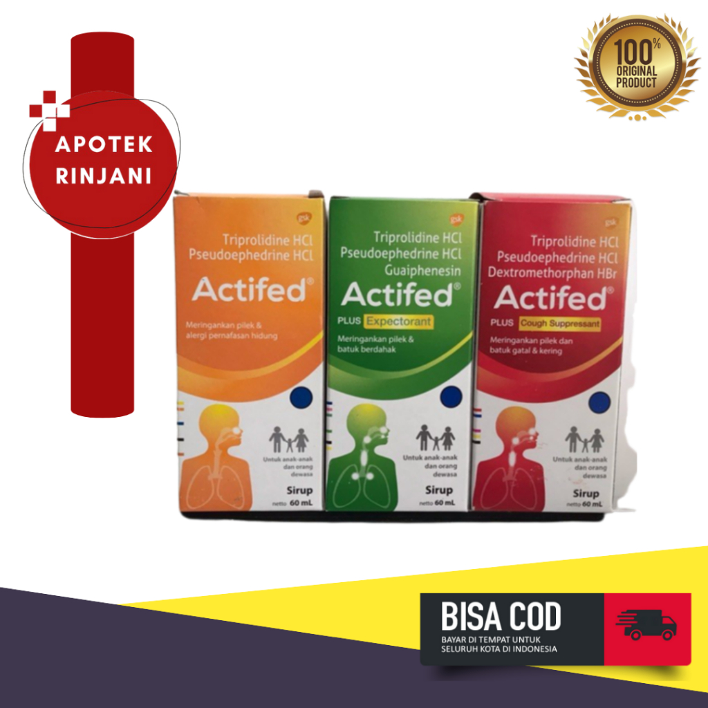 Jual ACTIFED SIRUP/OBAT FLU BATUK 60 ML | Shopee Indonesia