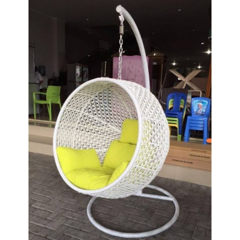 Jual [READY] AYUNAN ROTAN BESI BENTUK BULAT BISA REQUEST WARNA FREE JOK ...