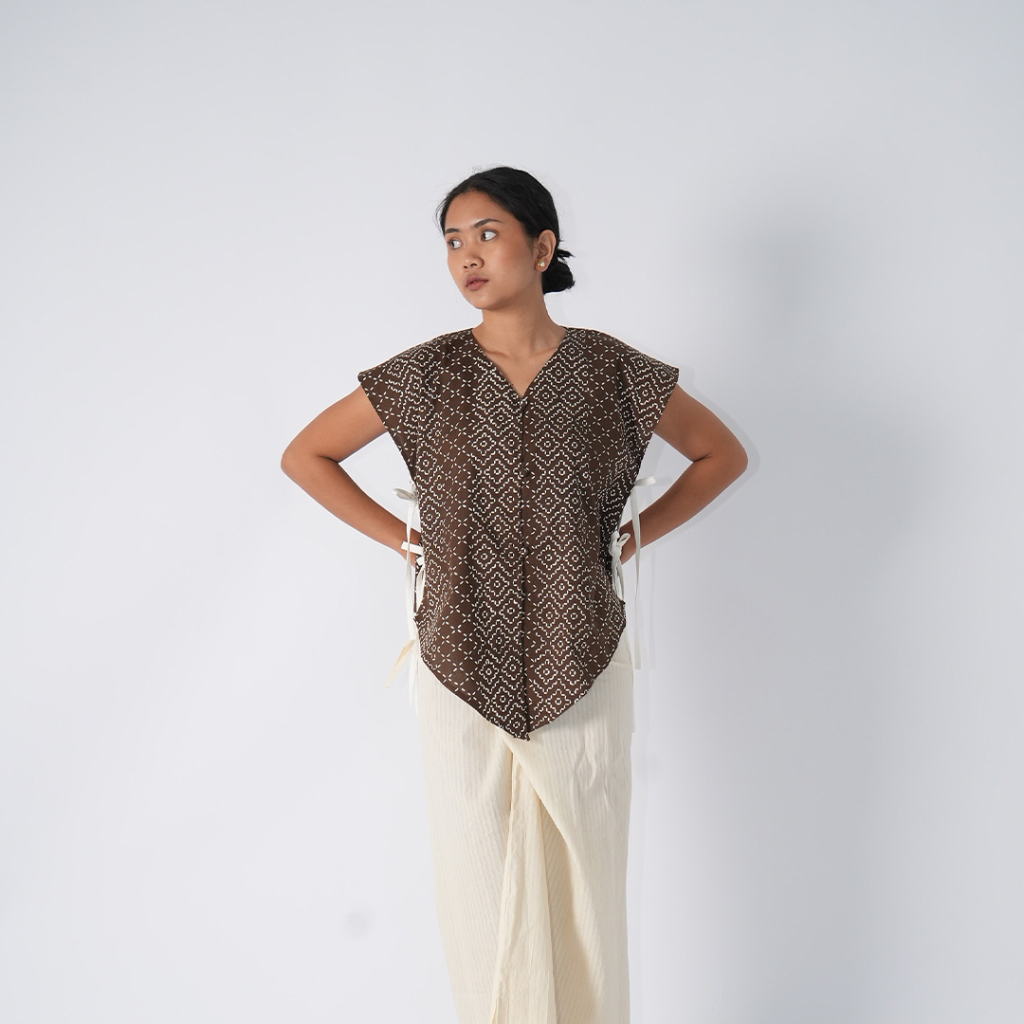 Jual LAYA VEST | Vest Batik | Atasan Batik | Outer Batik | Shopee Indonesia