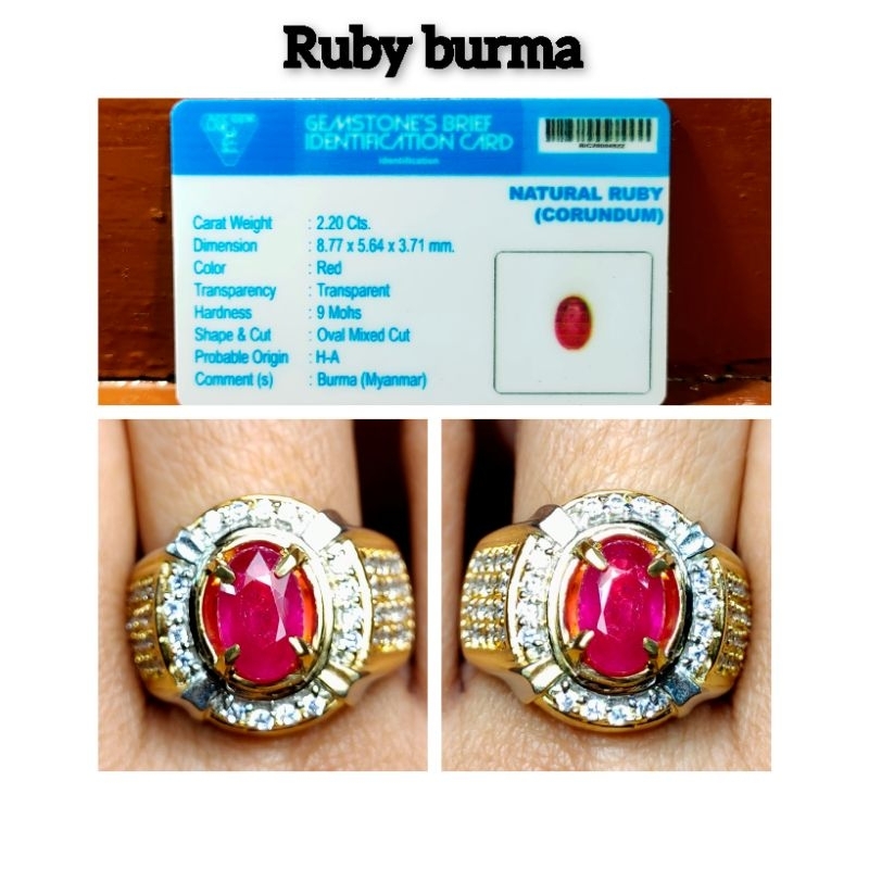 Jual NATURAL RUBY BURMA MYANMAR ( PIGEON BLOOD ) | Shopee Indonesia