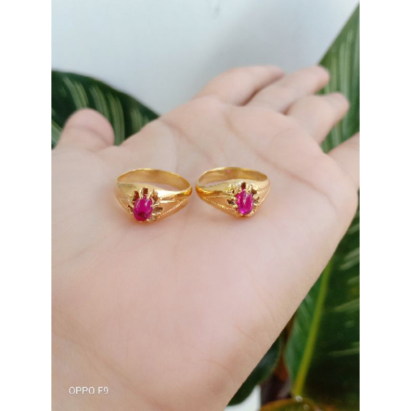Jual cincin tembaga model bungkulan lapis emas 22k | Shopee Indonesia