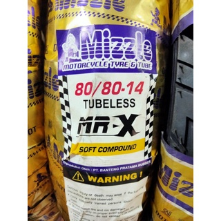 Jual Ban Mizzle Tubeless 80/80-14 MRX MR X MR-X Soft Coumpound Racing ...