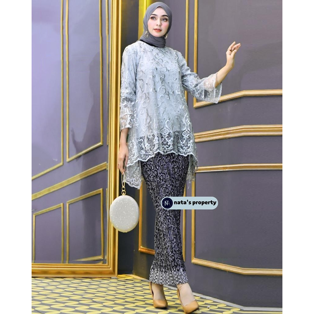 Jual Promo set Kebaya Rinjani-Kebaya Wisuda-Kebaya Pesta Tulle Warna ...