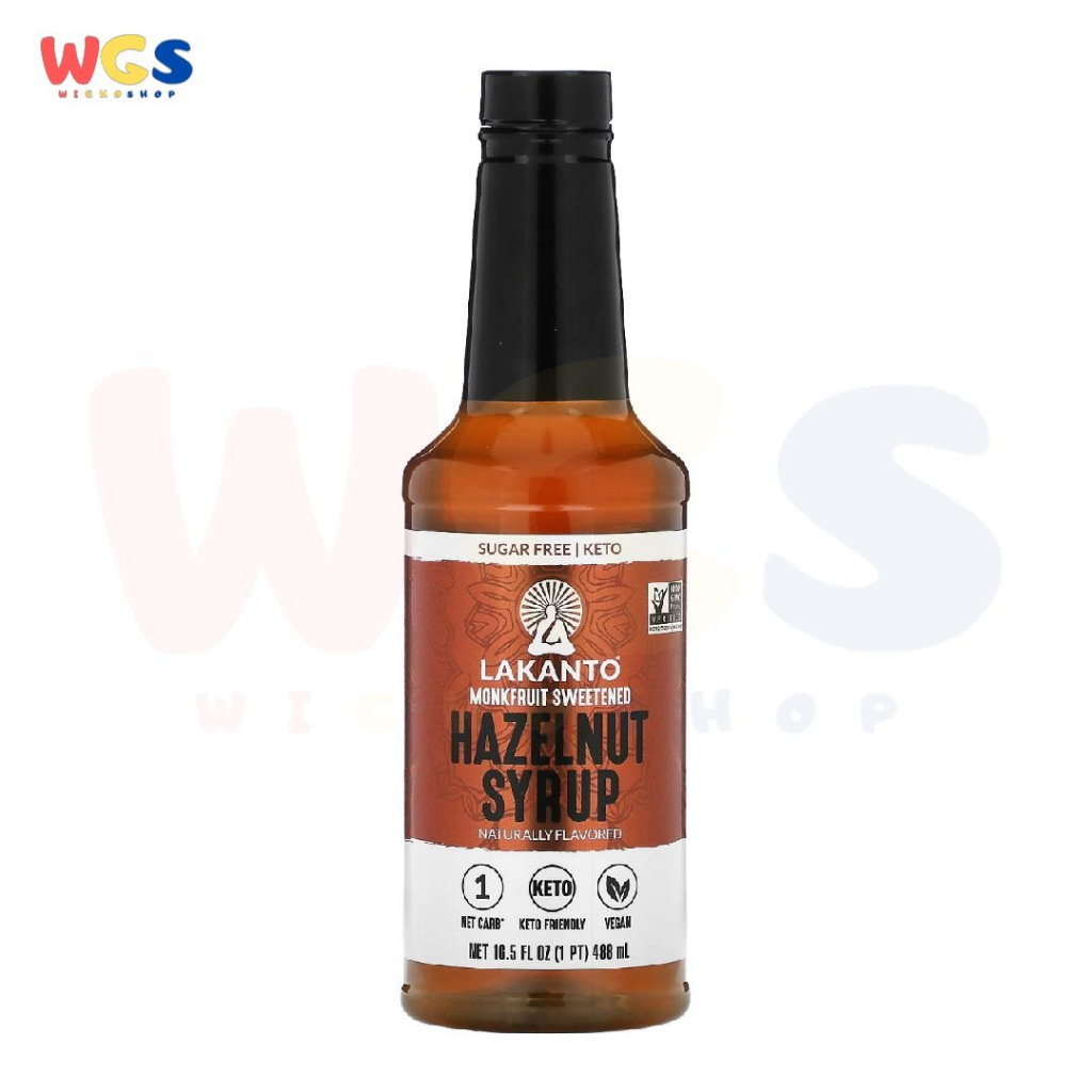 Jual Lakanto Monkfruit Sweetener Sugar Free Hazelnut Flavoring Syrup ...