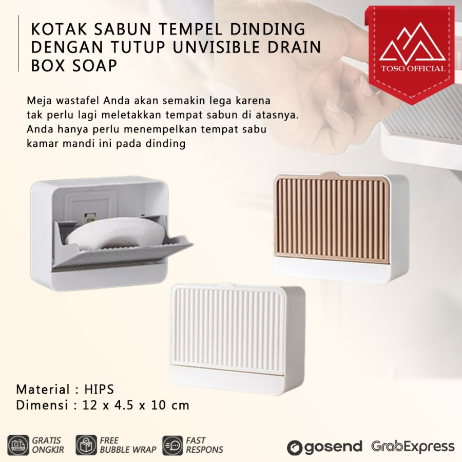 Jual KOTAK SABUN TEMPAT SABUN DINDING + TUTUP DRAIN BOX SOAP BOX WITH ...