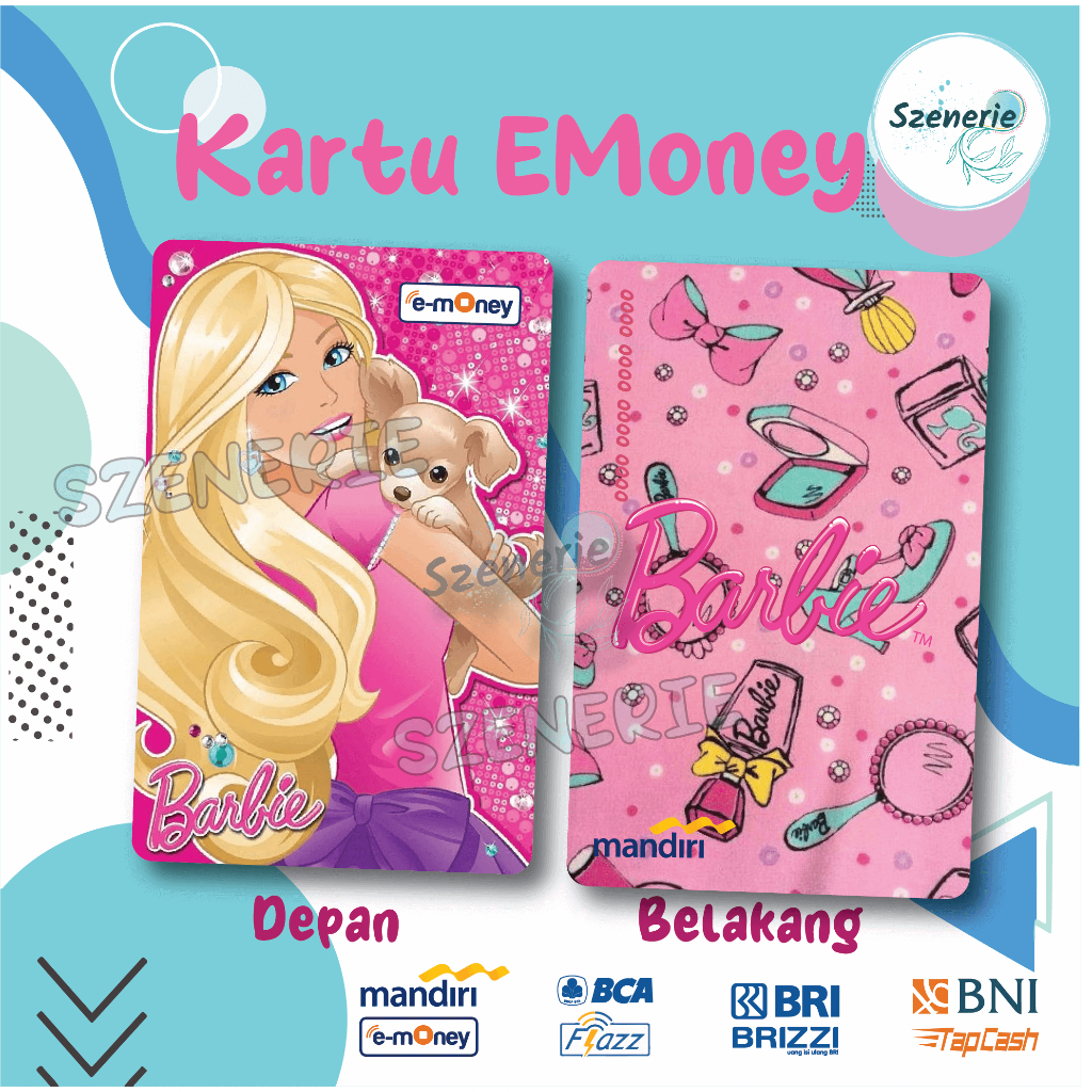 Jual Emoney Barbie Girl Cute Flazz gen 2 Kartu E-money Mandiri BCA Tapcash BNI Brizzi BRI NFC ...