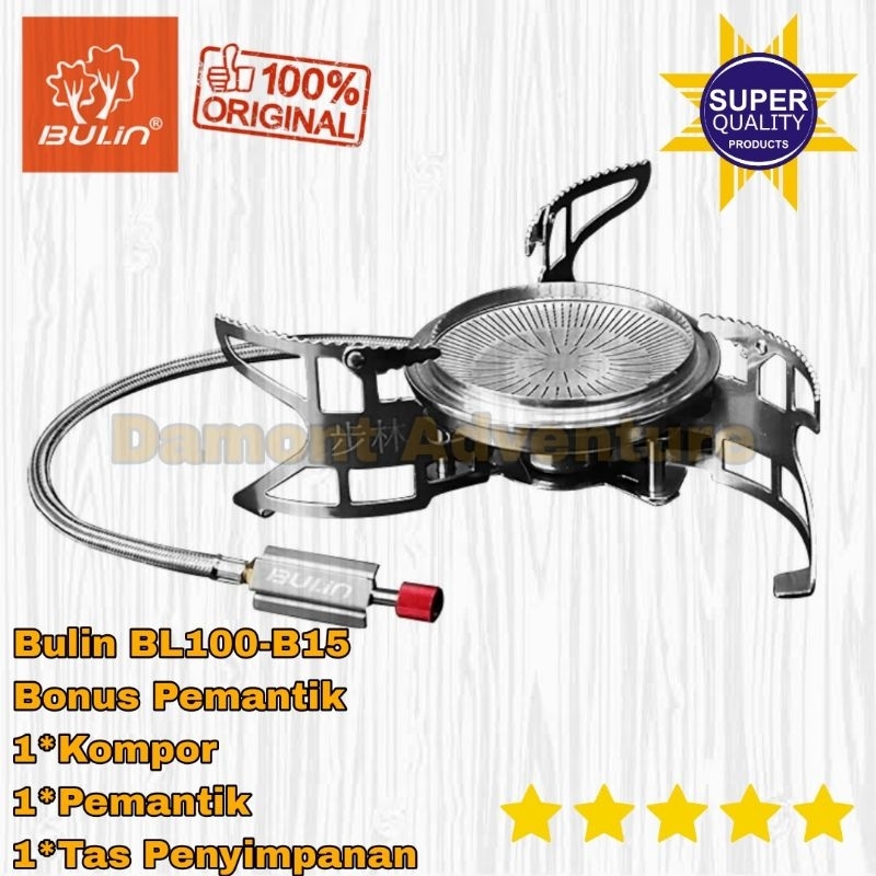 Jual Bulin BL100 B-15 Kompor Bulin Anti Badai Windproof Camping Gas Stove Mini Portable Bonus ...